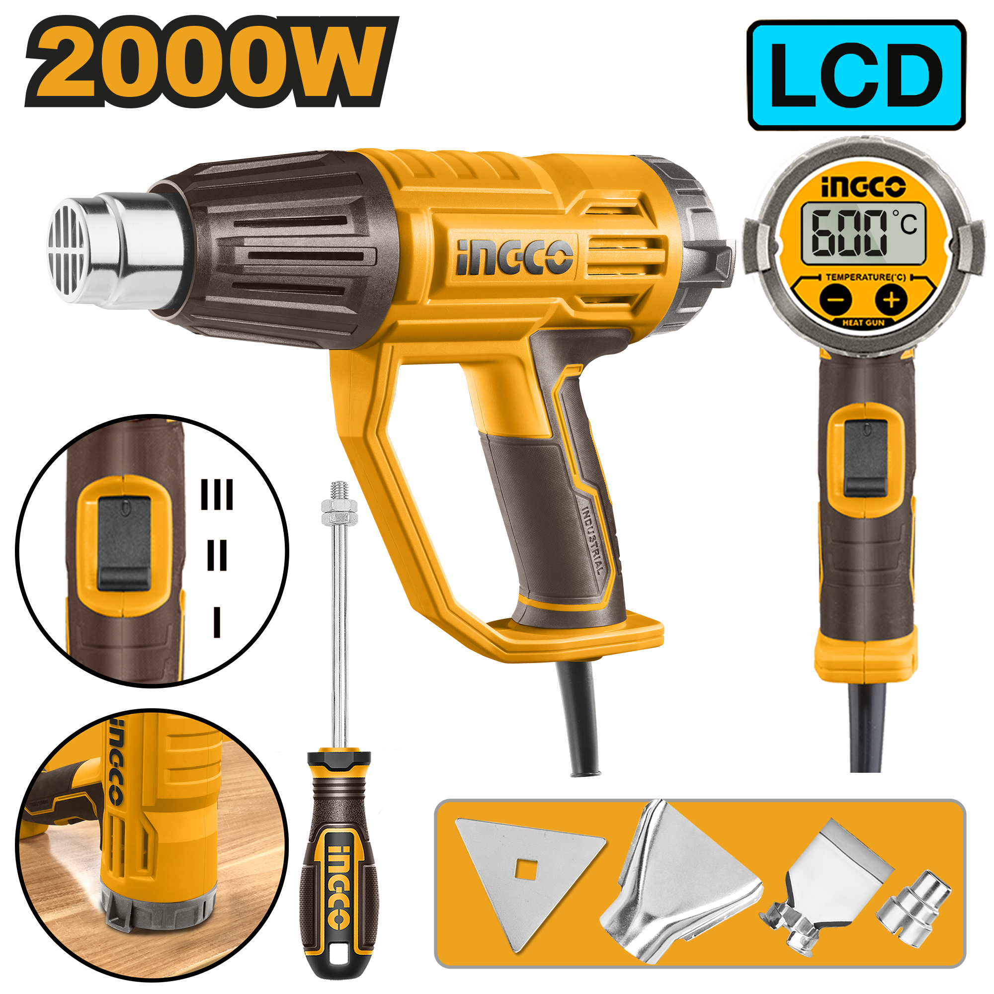 INGCO Heat Gun - HG200058 – HomeCart